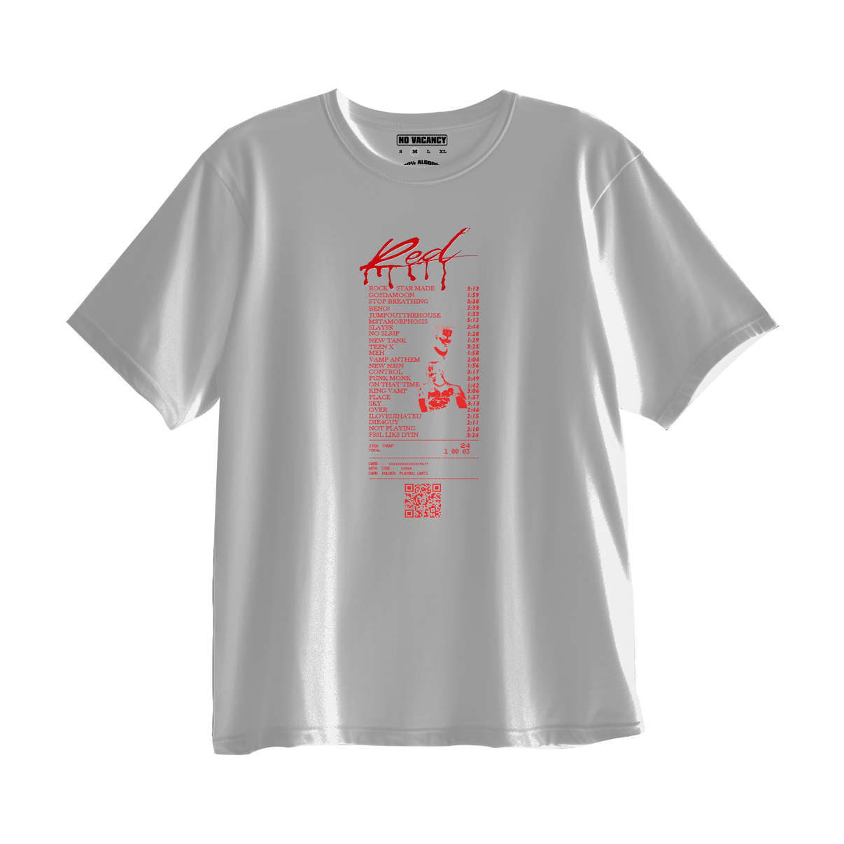 T-shirt ticket Whole Lotta Red Playboi Carti – no vacancy